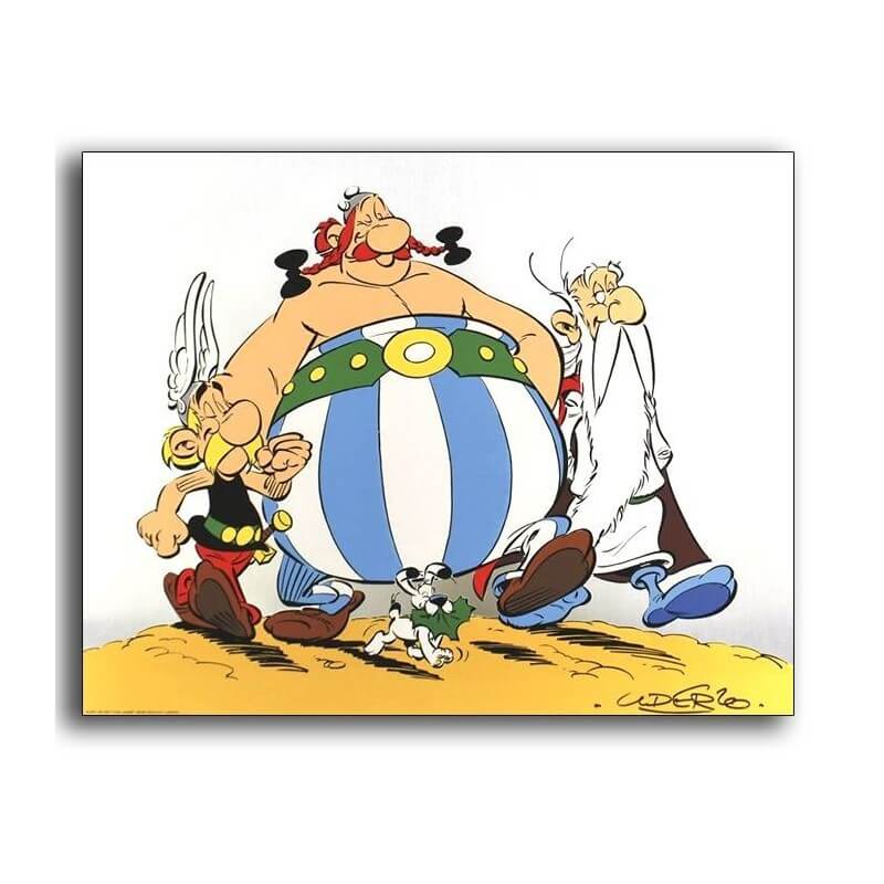 Plaque émaillée "Astérix" / Uderzo / Signée Plaque émaillée découpée ...